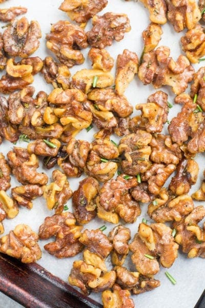 Healthy Rosemary Toasted Walnuts - The Clean Eating Couple