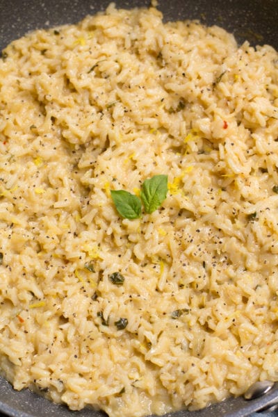 Healthy Lemon Risotto | The Clean Eating Couple