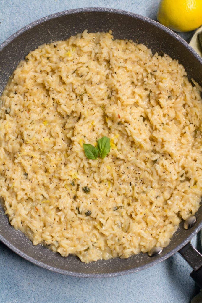 Healthy Lemon Risotto | The Clean Eating Couple