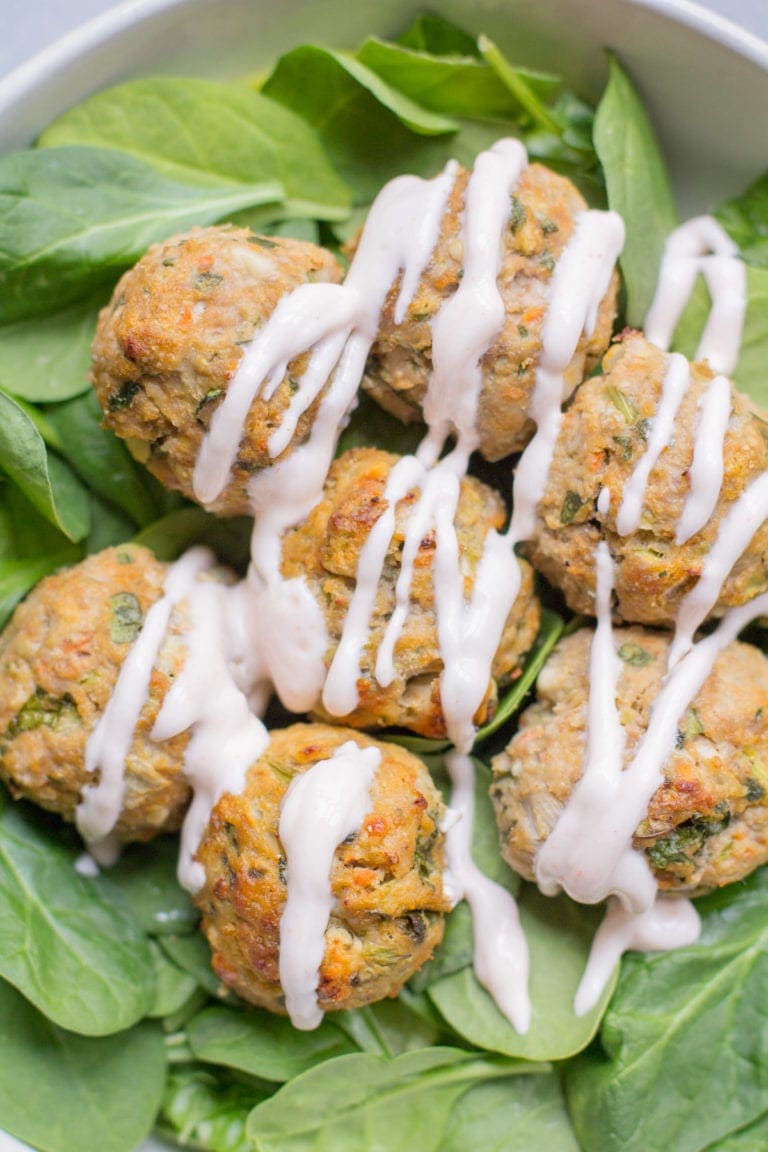 Buffalo Turkey Meatballs - The Clean Eating Couple