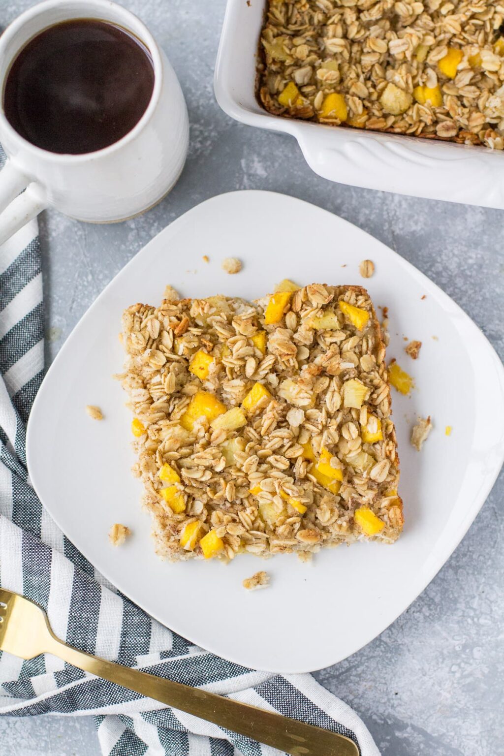 Mango Baked Oatmeal - The Clean Eating Couple