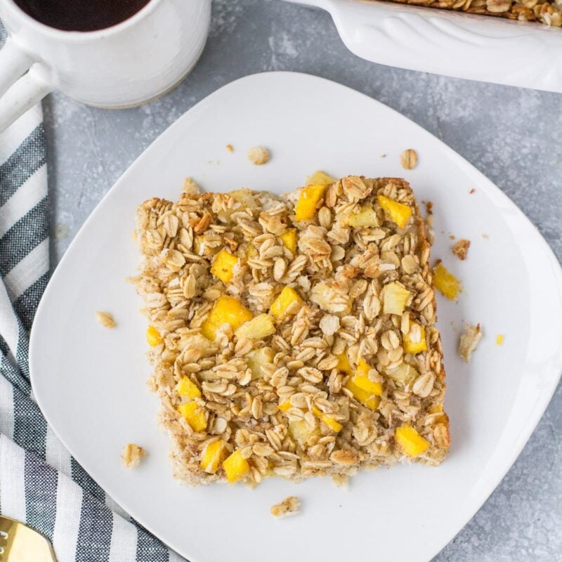 Mango Baked Oatmeal - The Clean Eating Couple