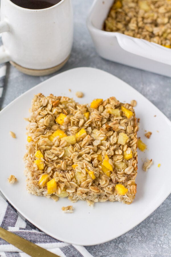 Mango Baked Oatmeal - The Clean Eating Couple
