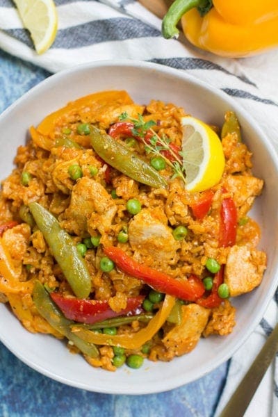 One Pan Healthy Paella - The Clean Eating Couple