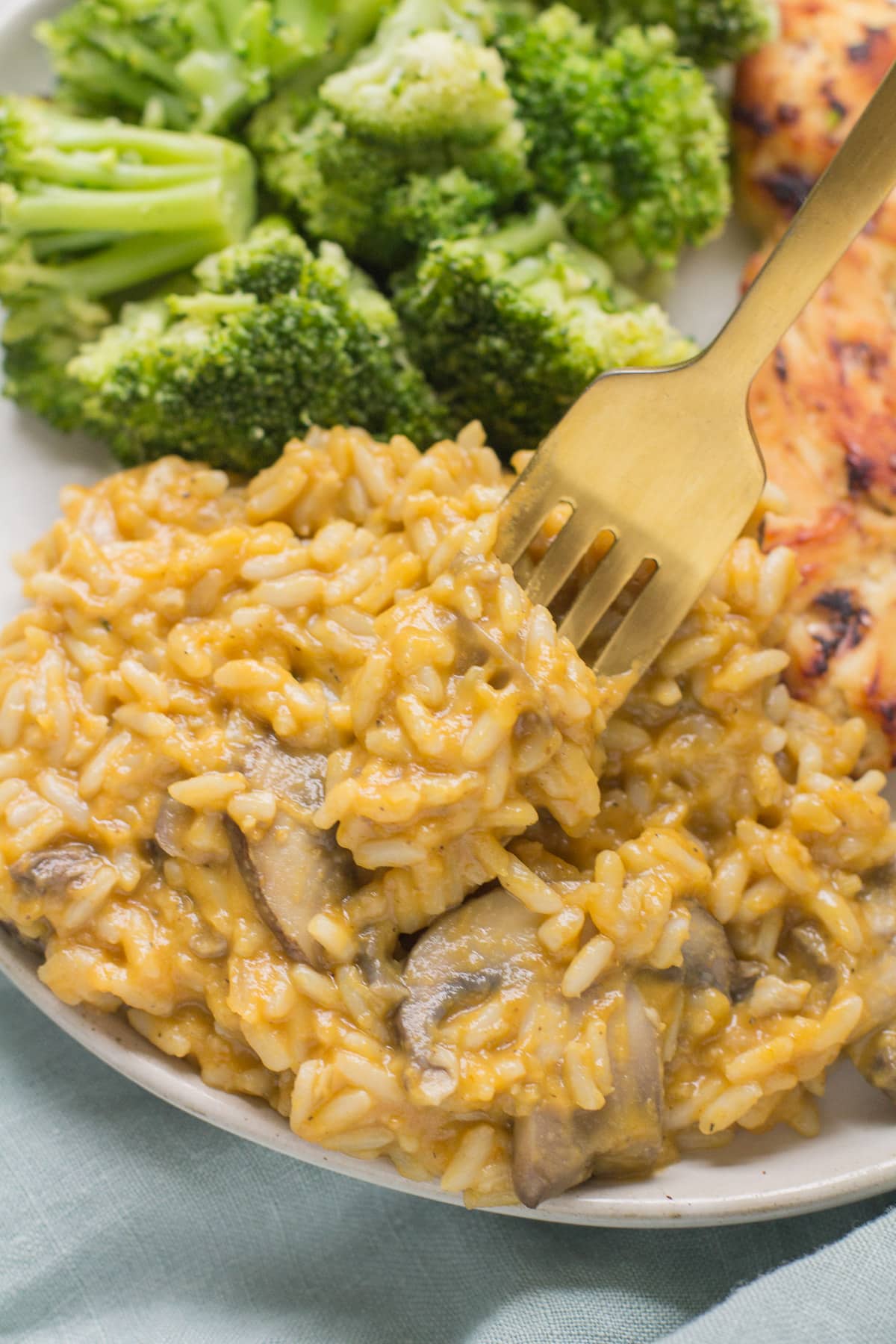 Healthy Pumpkin Mushroom Risotto - The Clean Eating Couple