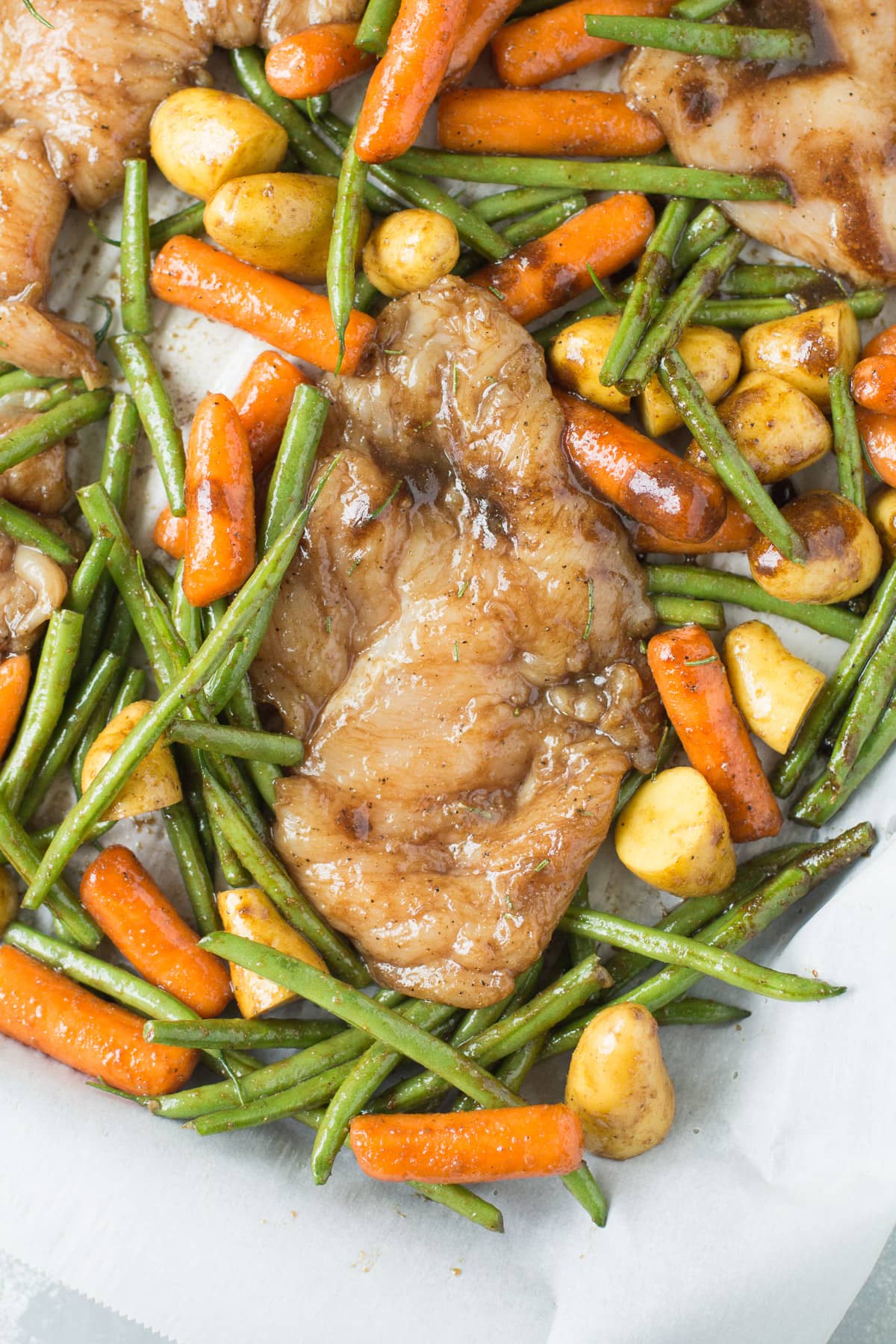 Sheet Pan Balsamic Chicken and Veggies - The Clean Eating Couple