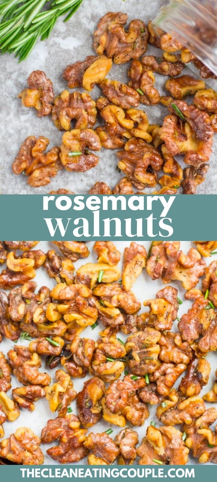 Healthy Rosemary Toasted Walnuts - The Clean Eating Couple