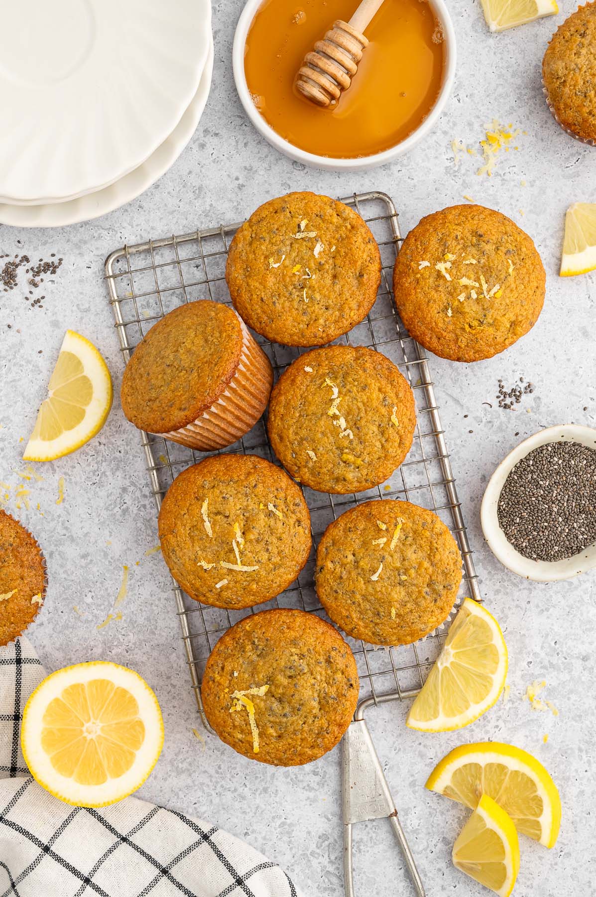 Lemon Chia Seed Muffins | The Clean Eating Couple