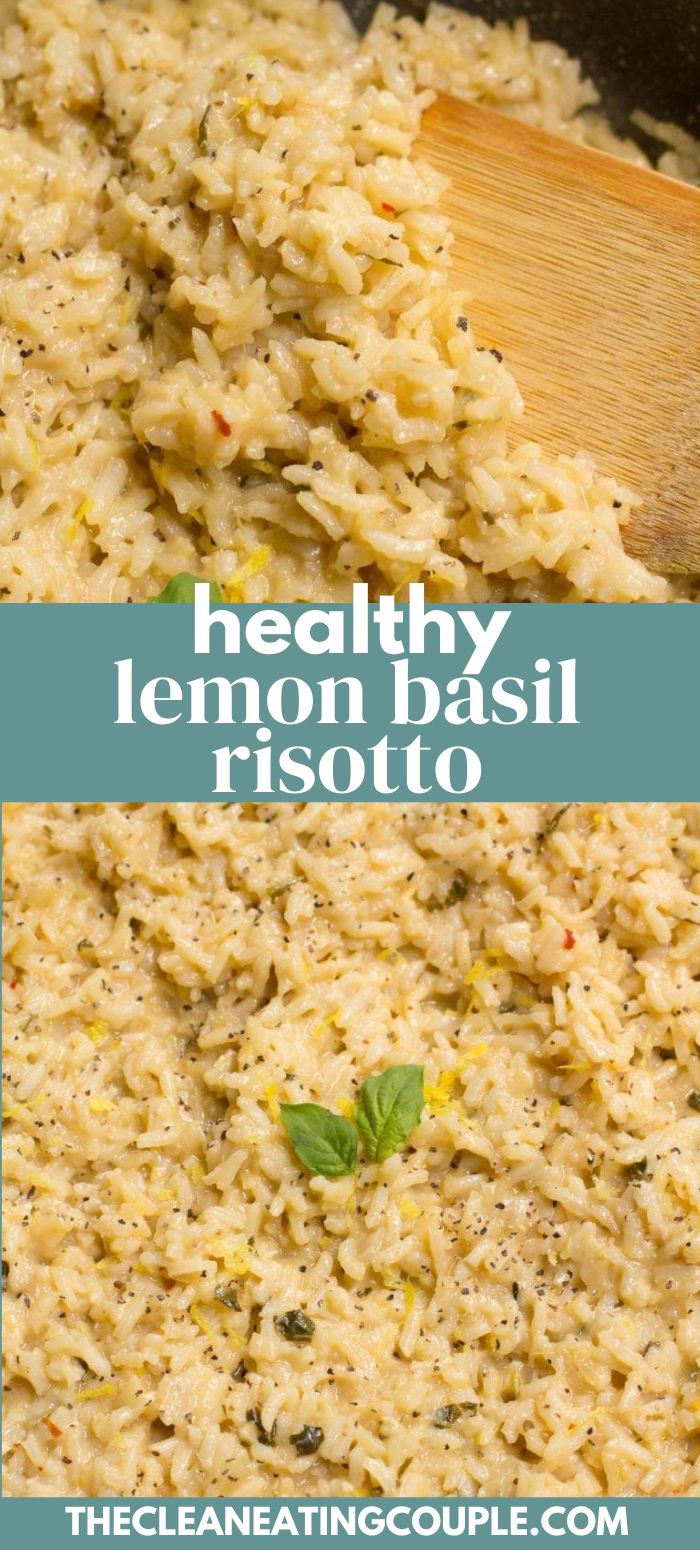 Healthy Lemon Risotto | The Clean Eating Couple