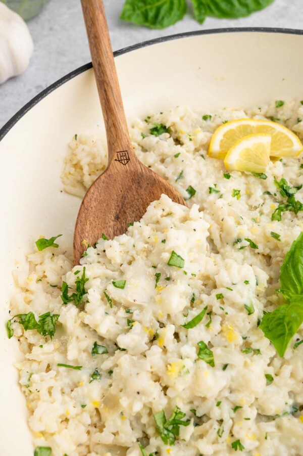 Healthy Lemon Risotto | The Clean Eating Couple