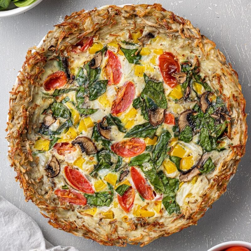 Easy Potato Crust Quiche | The Clean Eating Couple