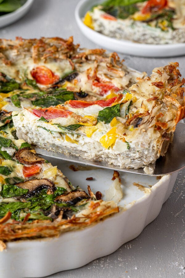 Easy Potato Crust Quiche | The Clean Eating Couple