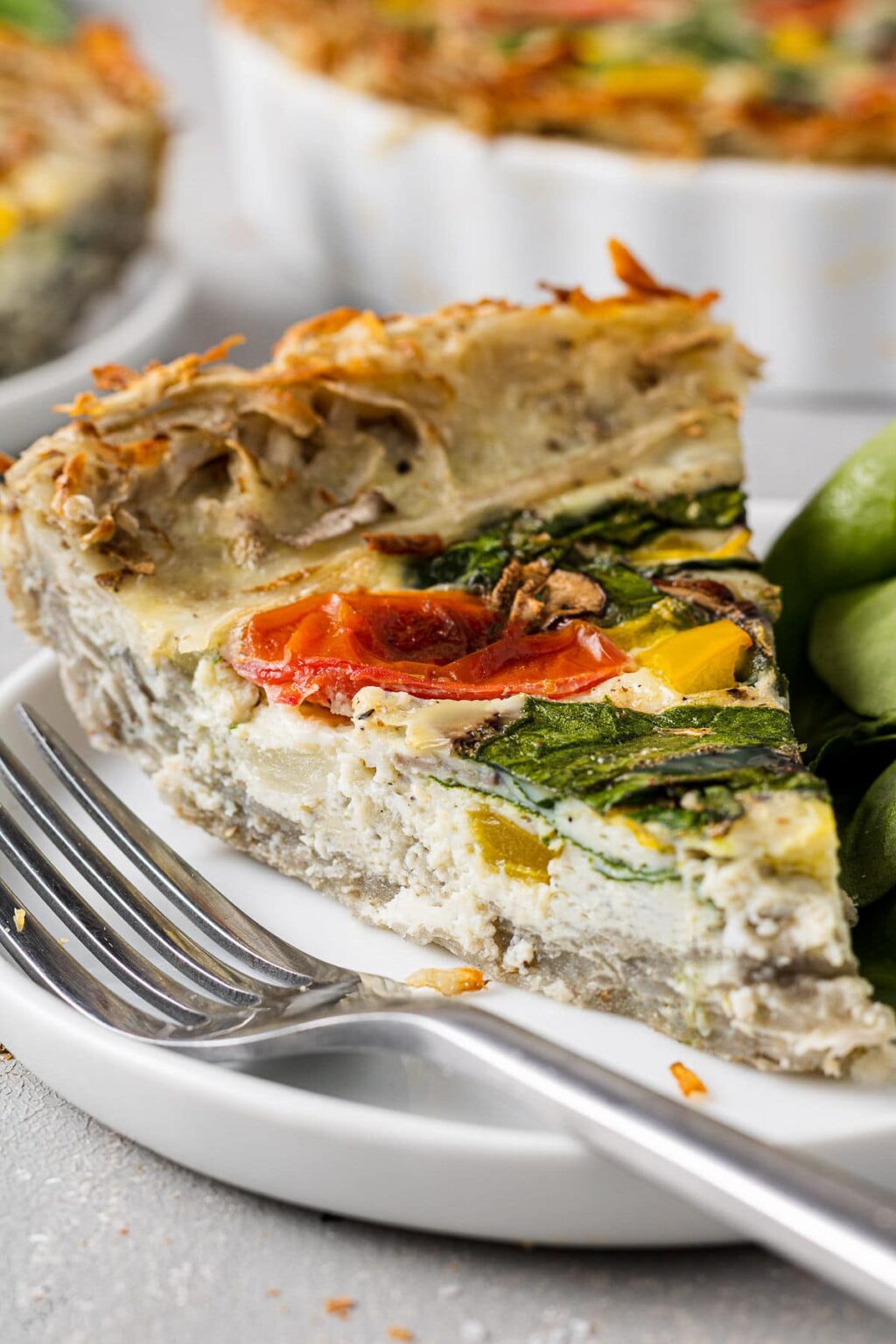 Easy Potato Crust Quiche | The Clean Eating Couple