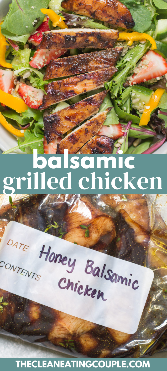 Easy Balsamic Grilled Chicken | The Clean Eating Couple