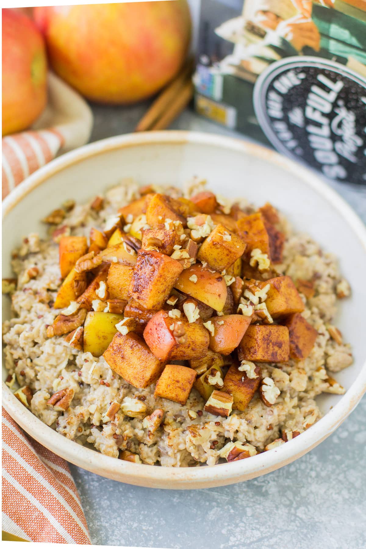 Apple Oatmeal - The Clean Eating Couple