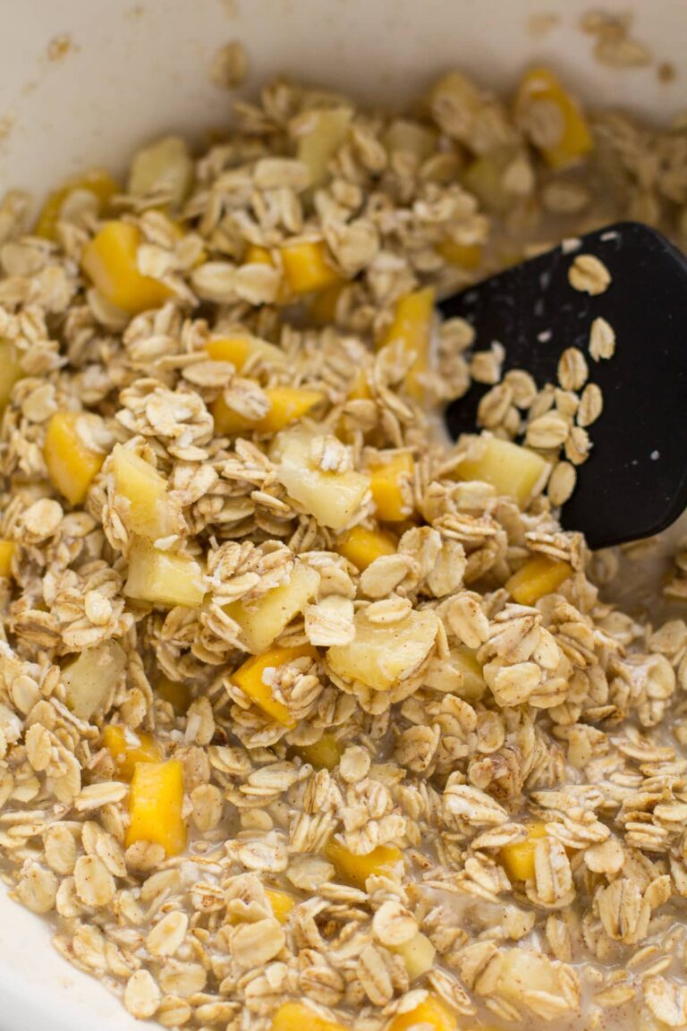 Mango Baked Oatmeal - The Clean Eating Couple