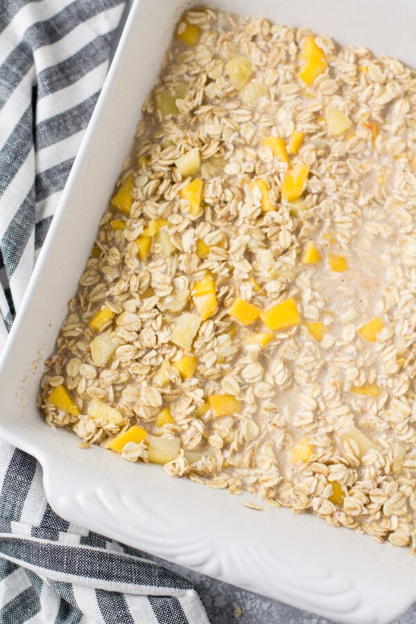 Mango Baked Oatmeal - The Clean Eating Couple