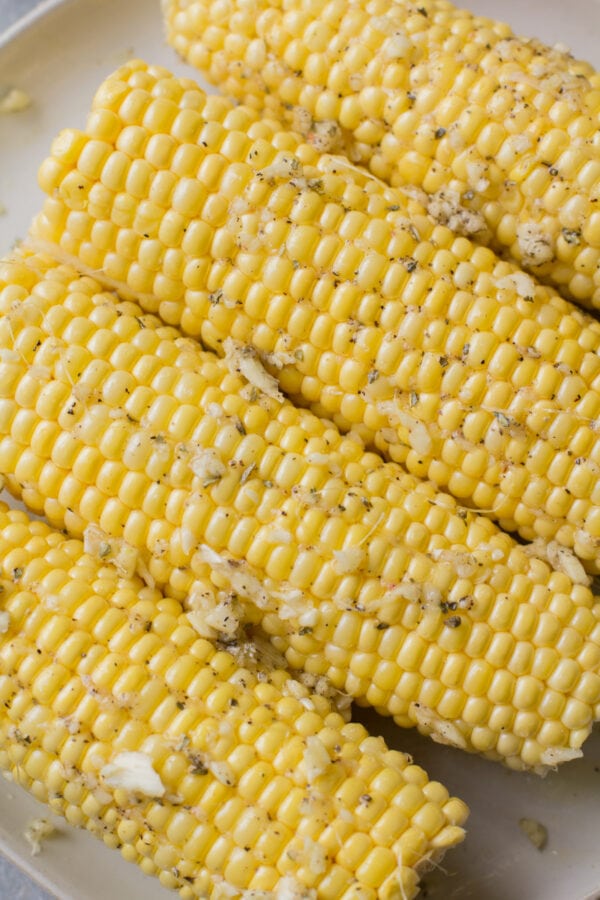 Garlic Parmesan Corn - The Clean Eating Couple