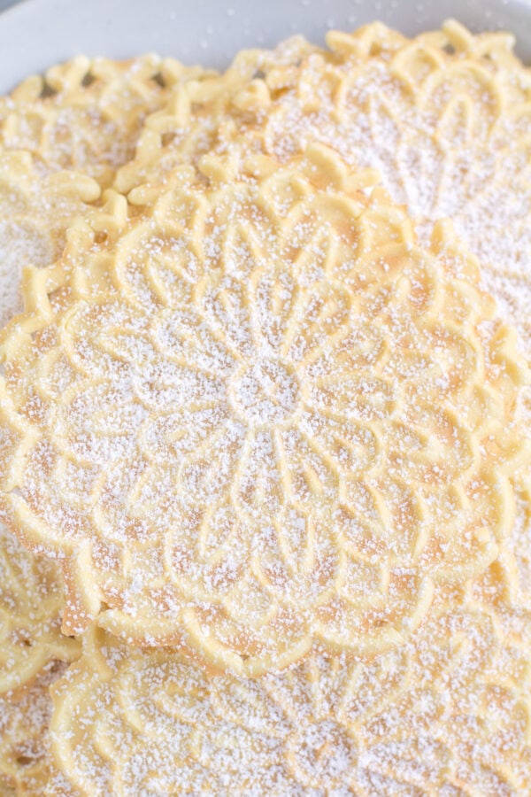 Italian Pizzelle Cookies - The Clean Eating Couple