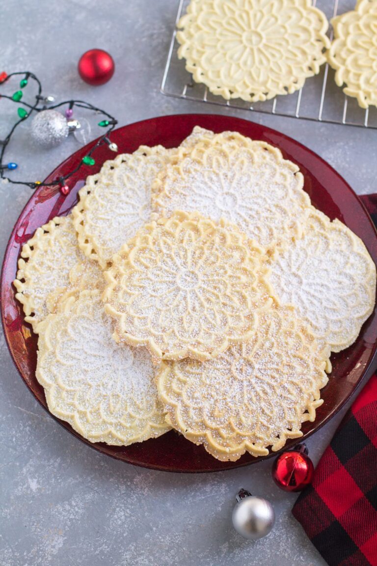 Italian Pizzelle Cookies - The Clean Eating Couple