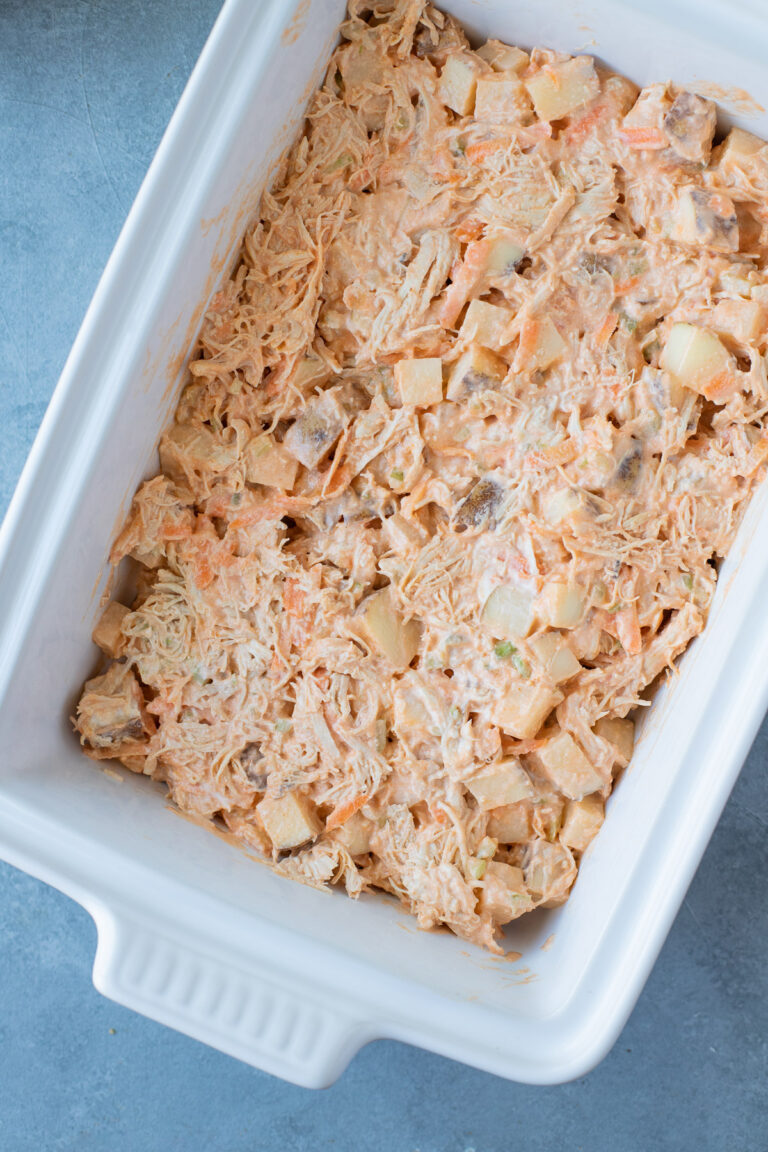 Buffalo Chicken Casserole | The Clean Eating Couple