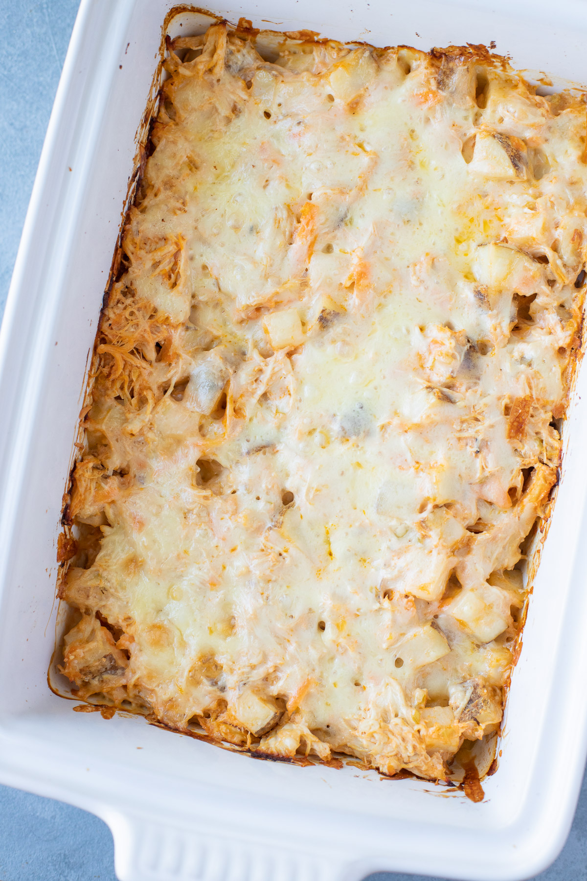 Buffalo Chicken Casserole | The Clean Eating Couple