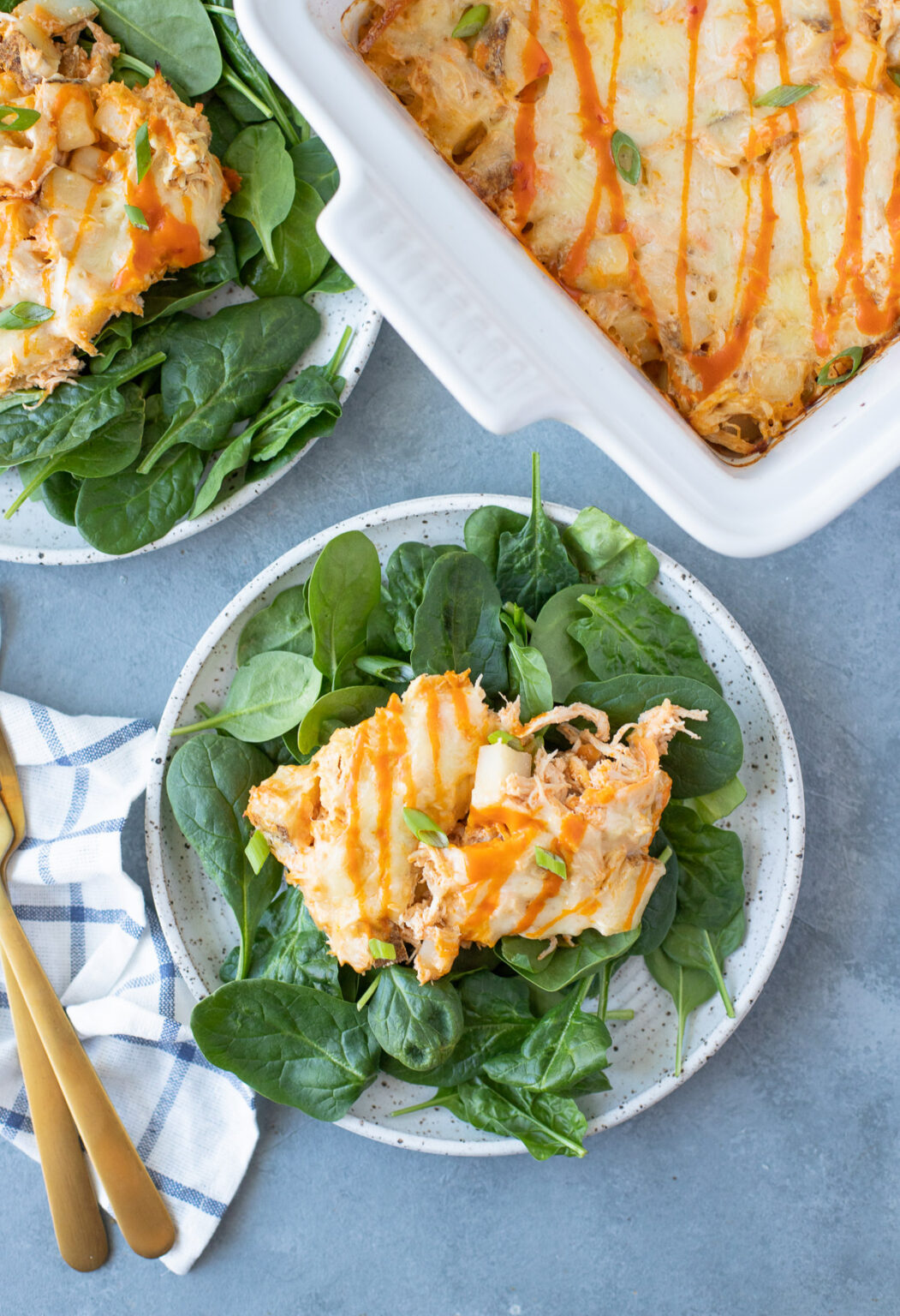 Buffalo Chicken Casserole | The Clean Eating Couple