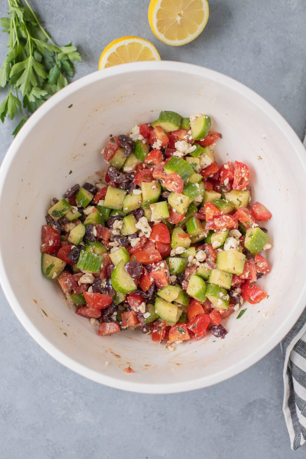 Greek Salad [Healthy & Easy to Make!] | The Clean Eating Couple