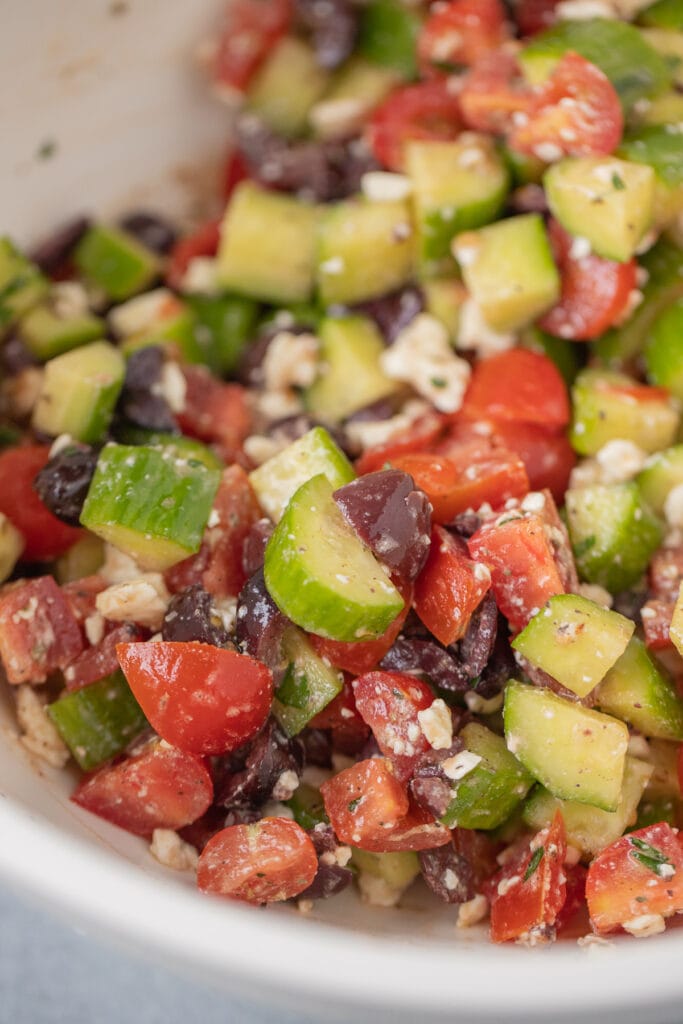Easy Greek Salad Recipe | The Clean Eating Couple
