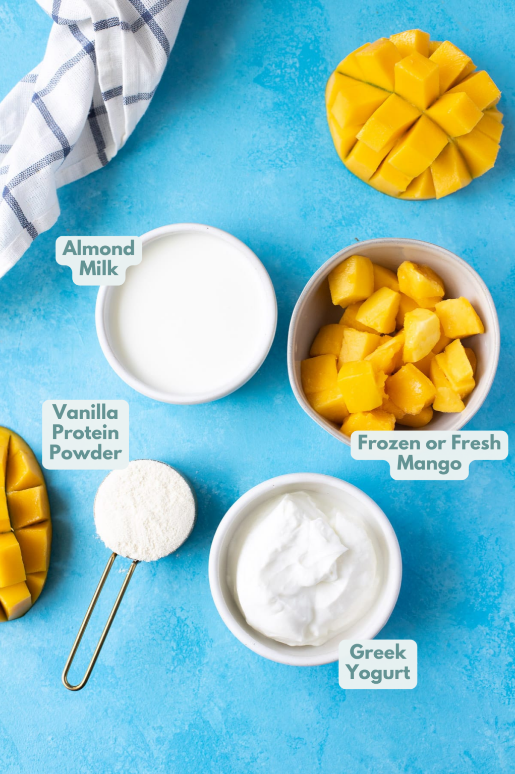 Easy Healthy Mango Protein Smoothie - The Clean Eating Couple
