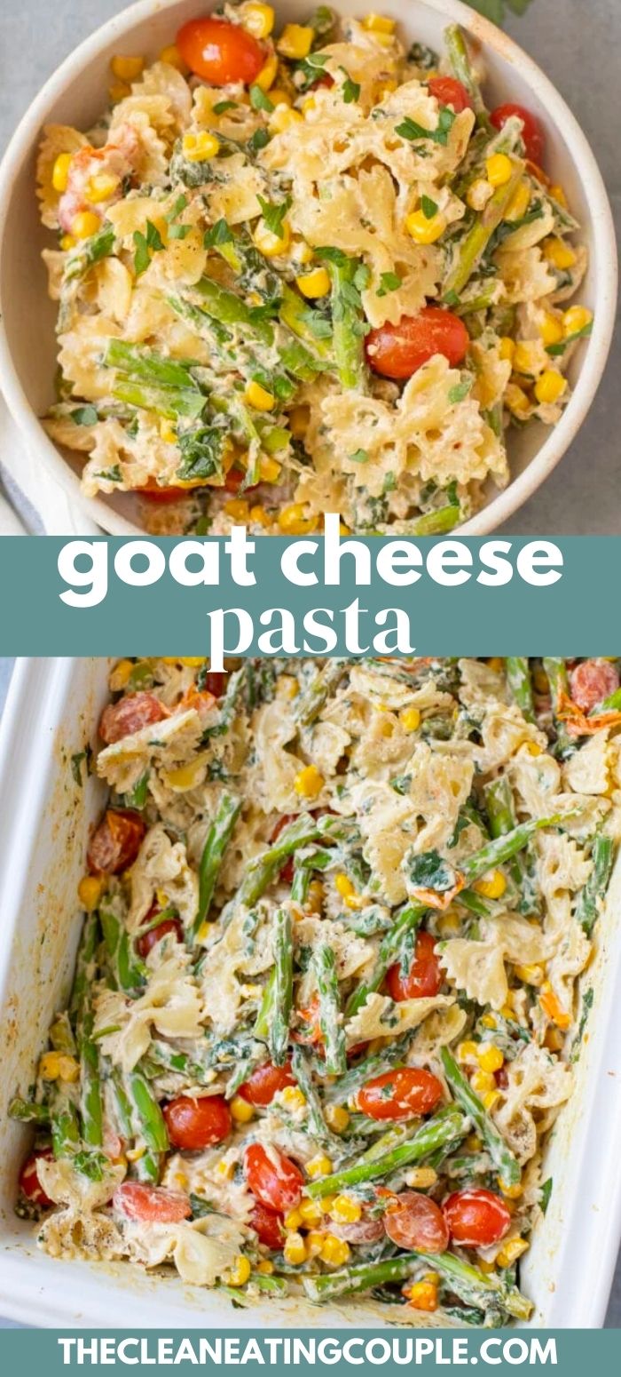 Goat Cheese Pasta | The Clean Eating Couple