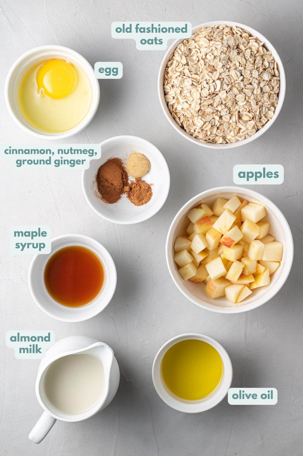 Healthy Baked Apple Oatmeal - The Clean Eating Couple