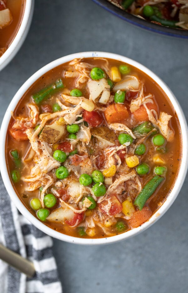 Chicken Veggie Soup | The Clean Eating Couple