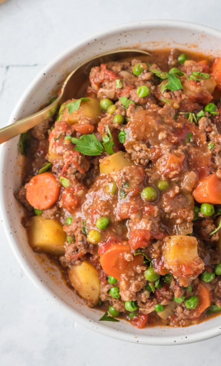 Ground Beef Stew Recipe - The Clean Eating Couple