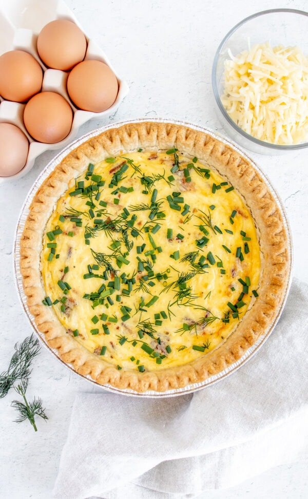 The Best Easy Bacon Quiche | The Clean Eating Couple