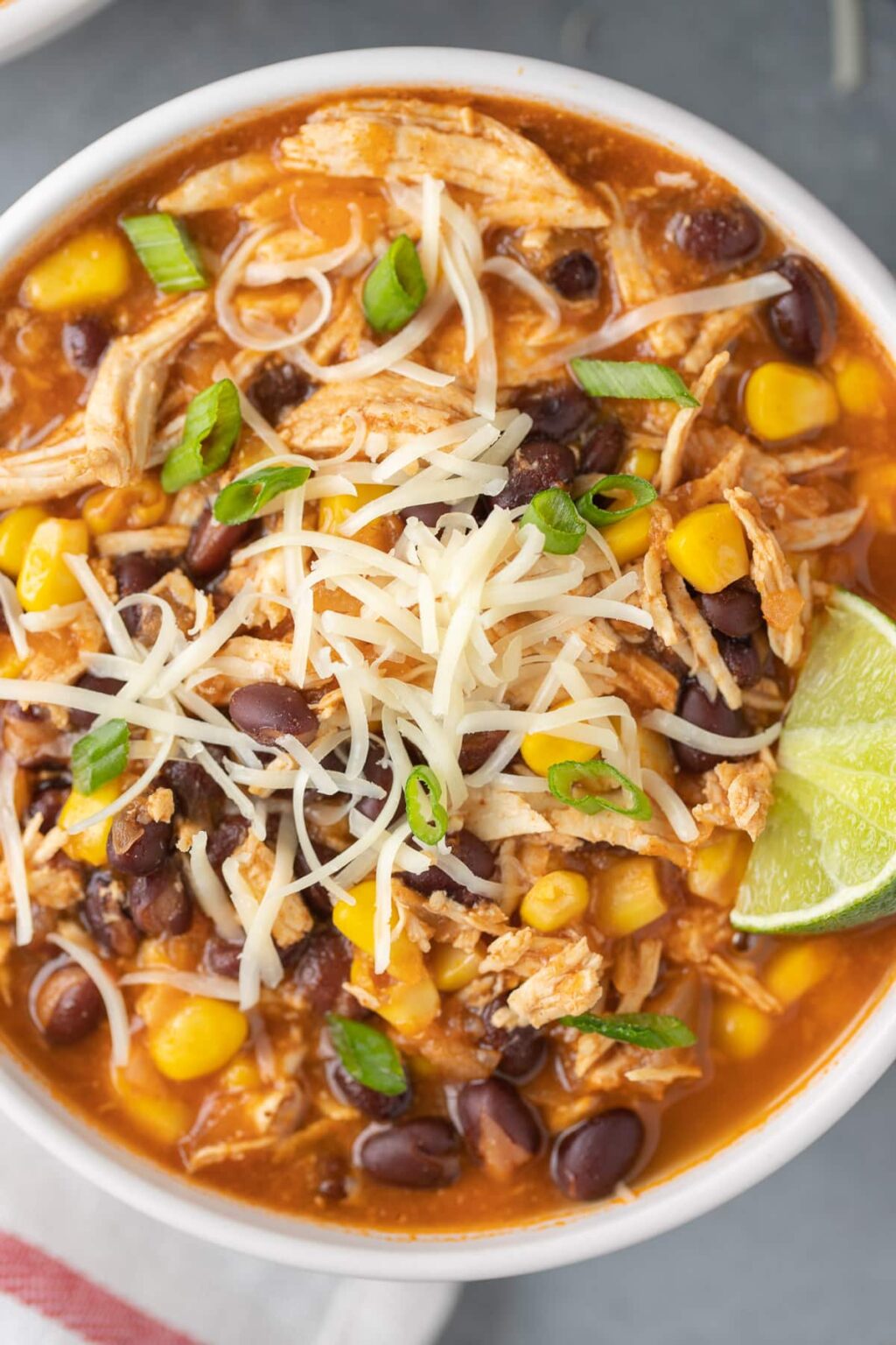Easy Chicken Taco Soup Recipe - The Clean Eating Couple
