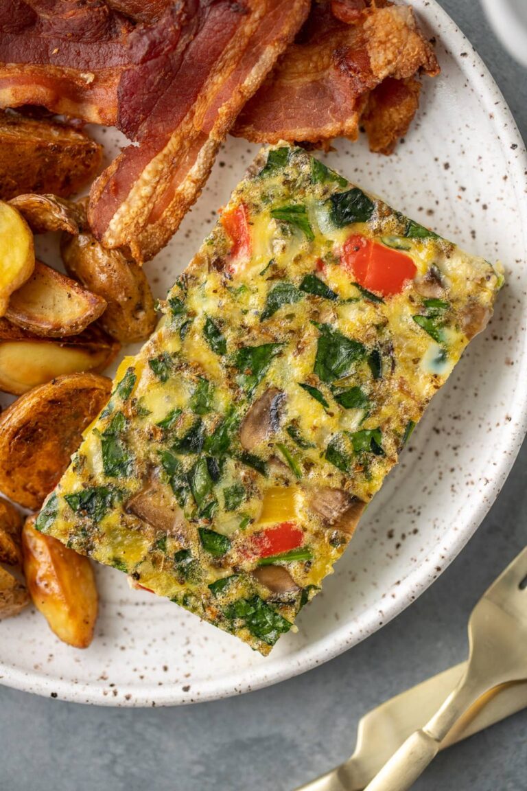 Healthy Veggie Egg Breakfast Casserole - The Clean Eating Couple
