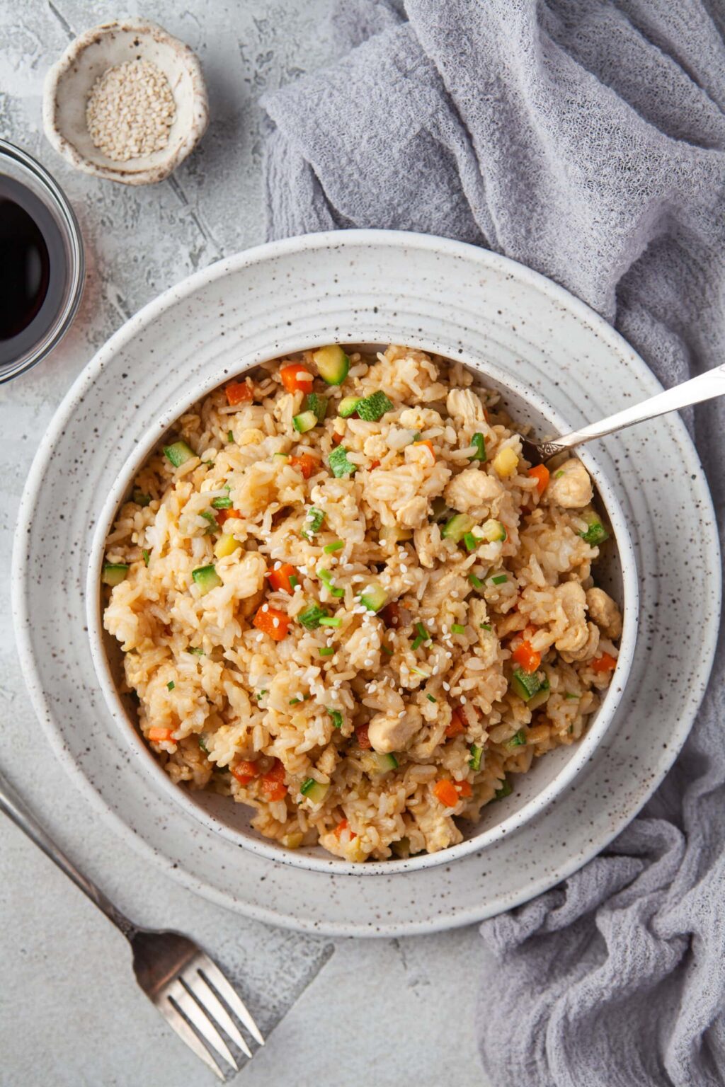 Instant Pot Chicken Fried Rice | The Clean Eating Couple