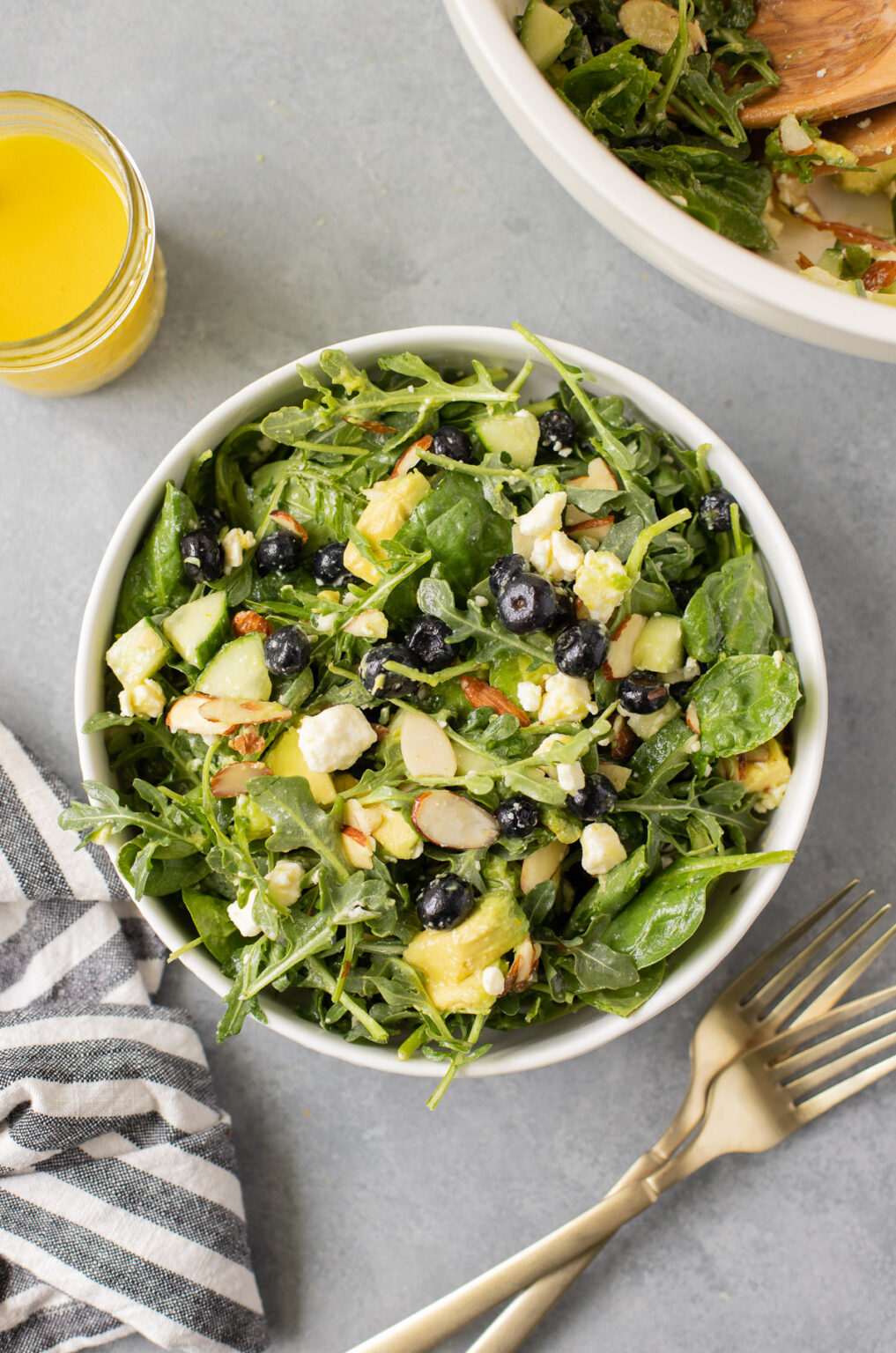 Easy Blueberry Salad with Feta | The Clean Eating Couple