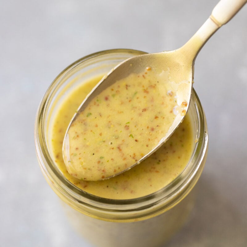 Lemon Dijon Dressing | Easy Creamy Vinaigrette Recipe