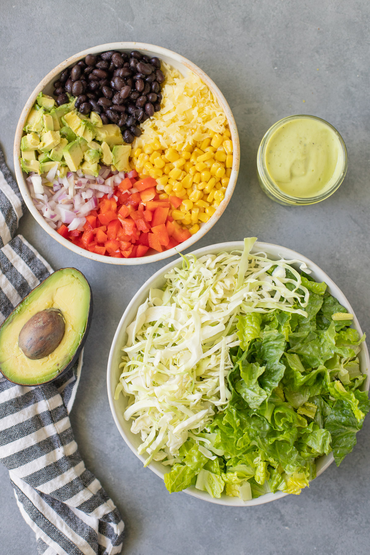 Easy Avocado Ranch Salad | The Clean Eating Couple