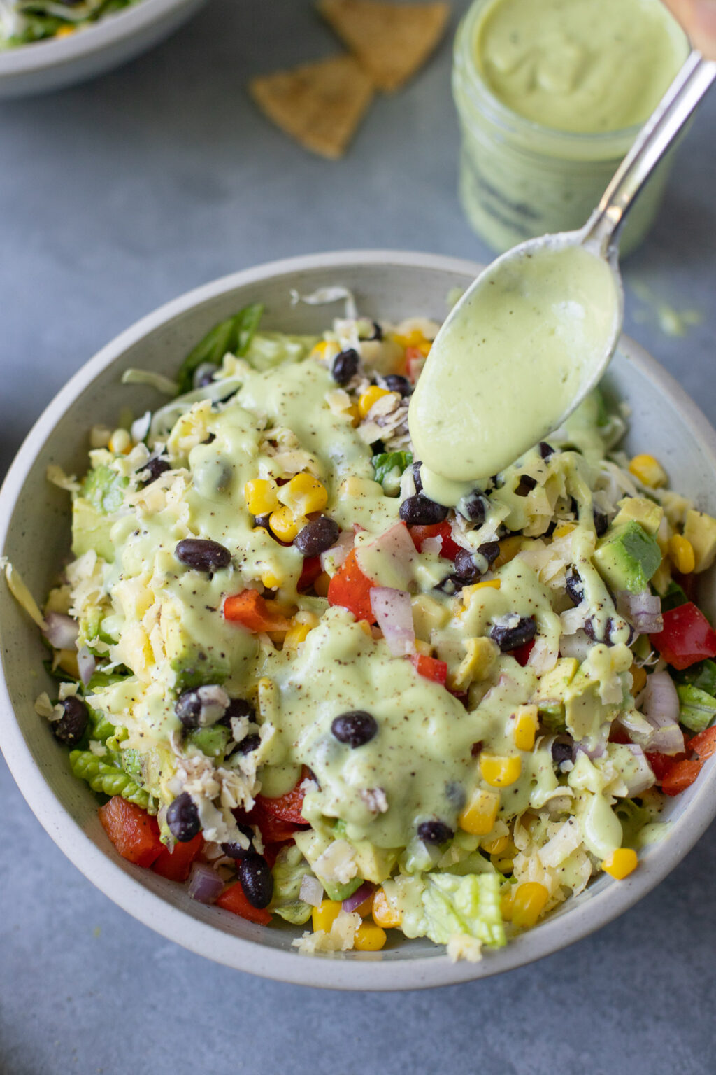 Easy Avocado Ranch Salad | The Clean Eating Couple