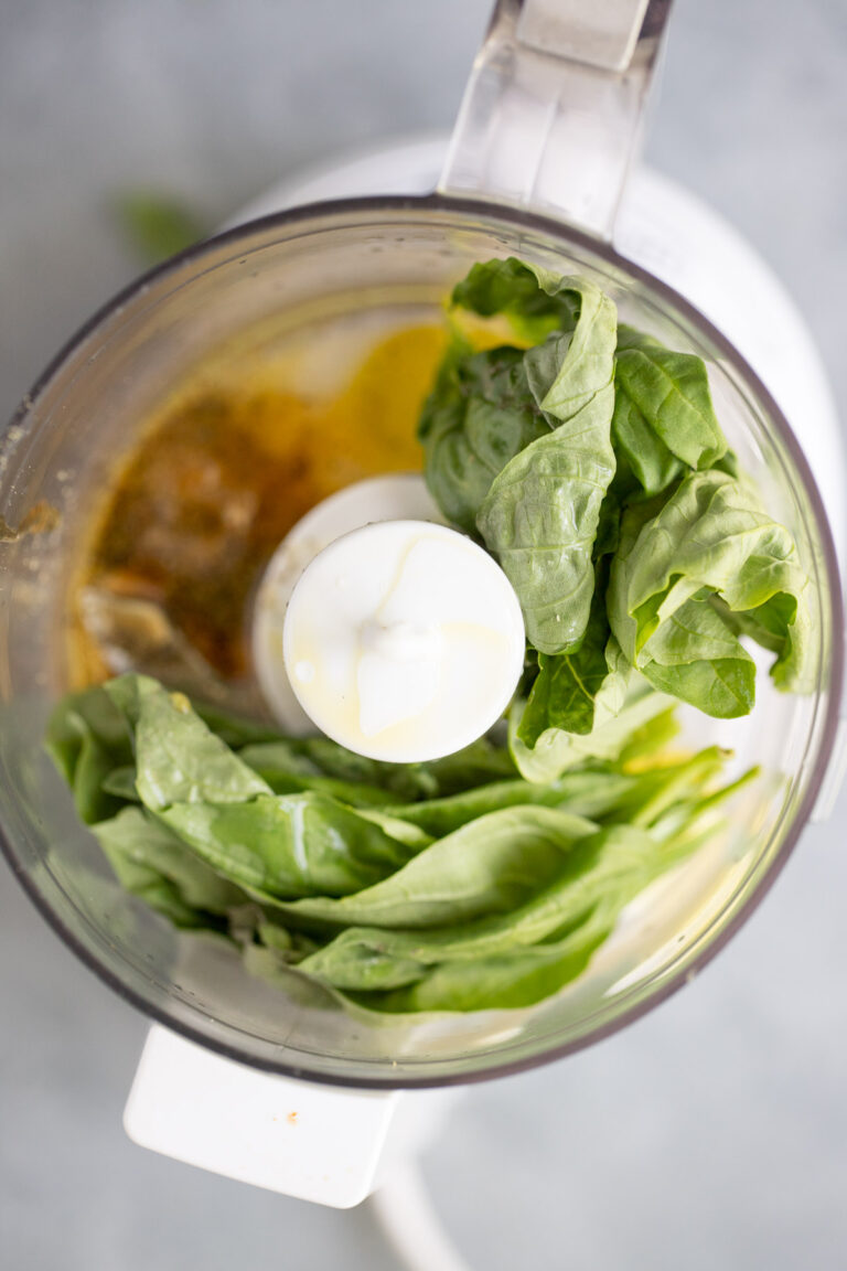 Easy Basil Vinaigrette |The Clean Eating Couple
