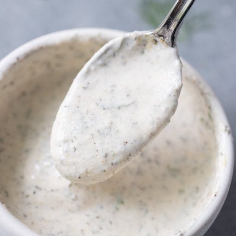 Easy, Healthy Ranch Dressing | The Clean Eating Couple