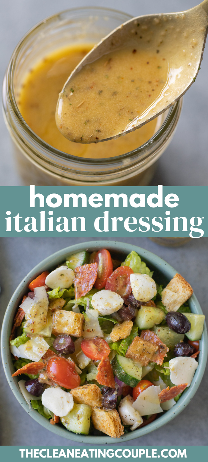 Healthy Italian Dressing [Easy!] | The Clean Eating Couple