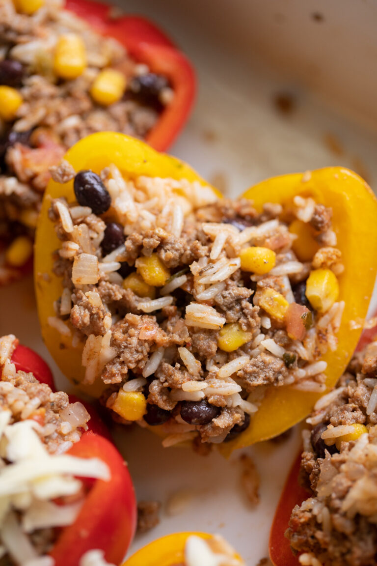 Taco Stuffed Bell Peppers | The Clean Eating Couple