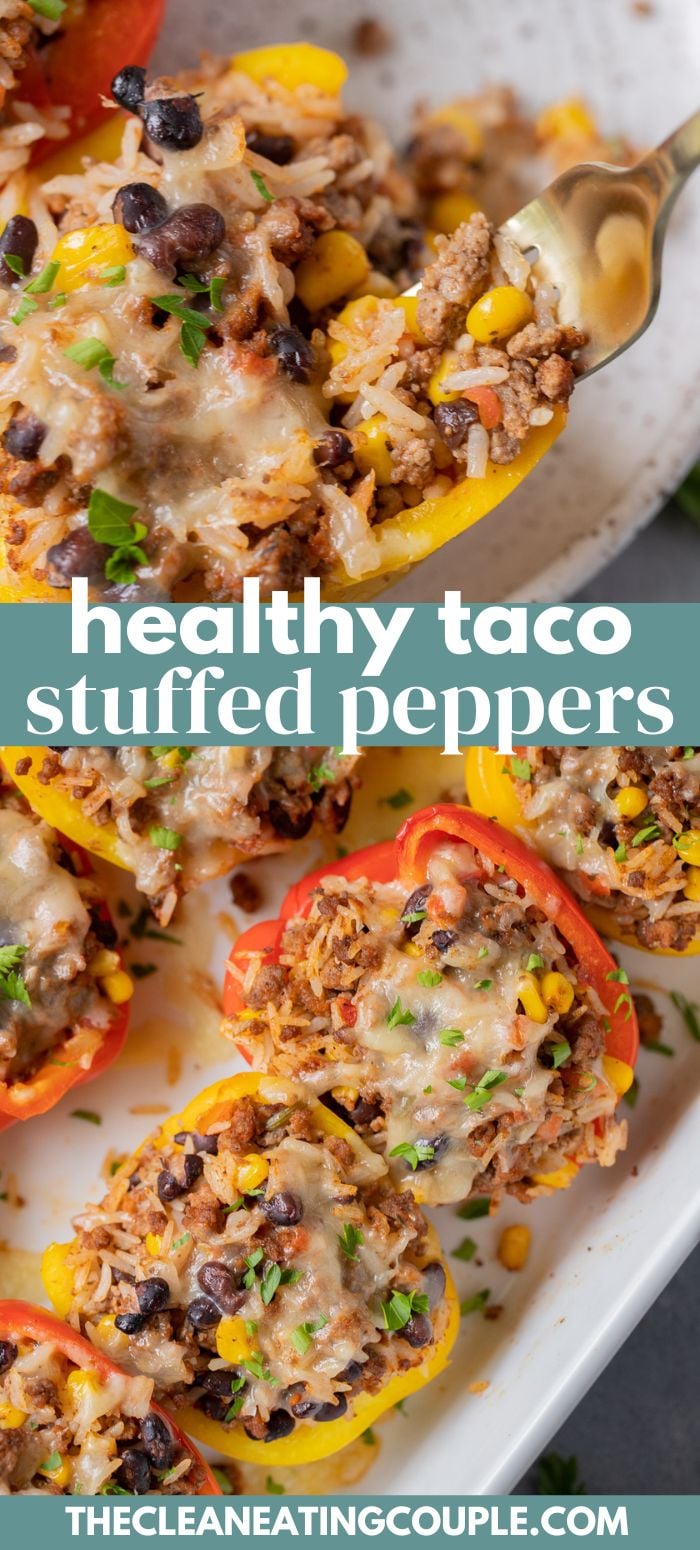 Taco Stuffed Bell Peppers | The Clean Eating Couple