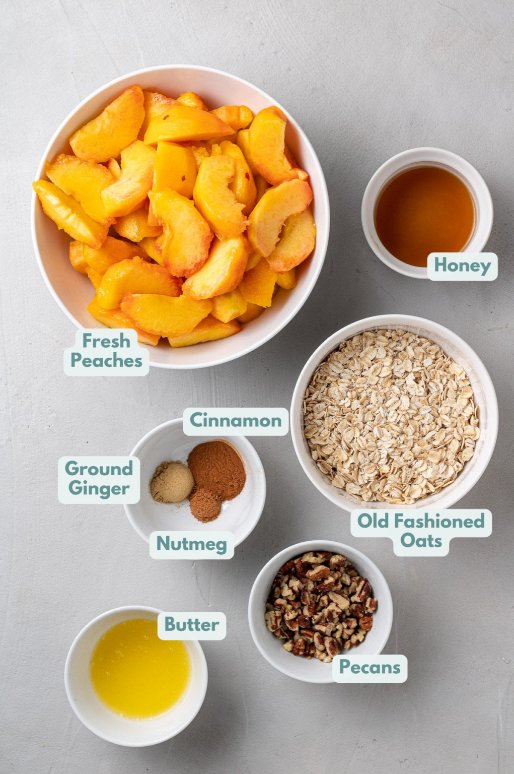 Easy, Healthy Peach Crisp | The Clean Eating Couple