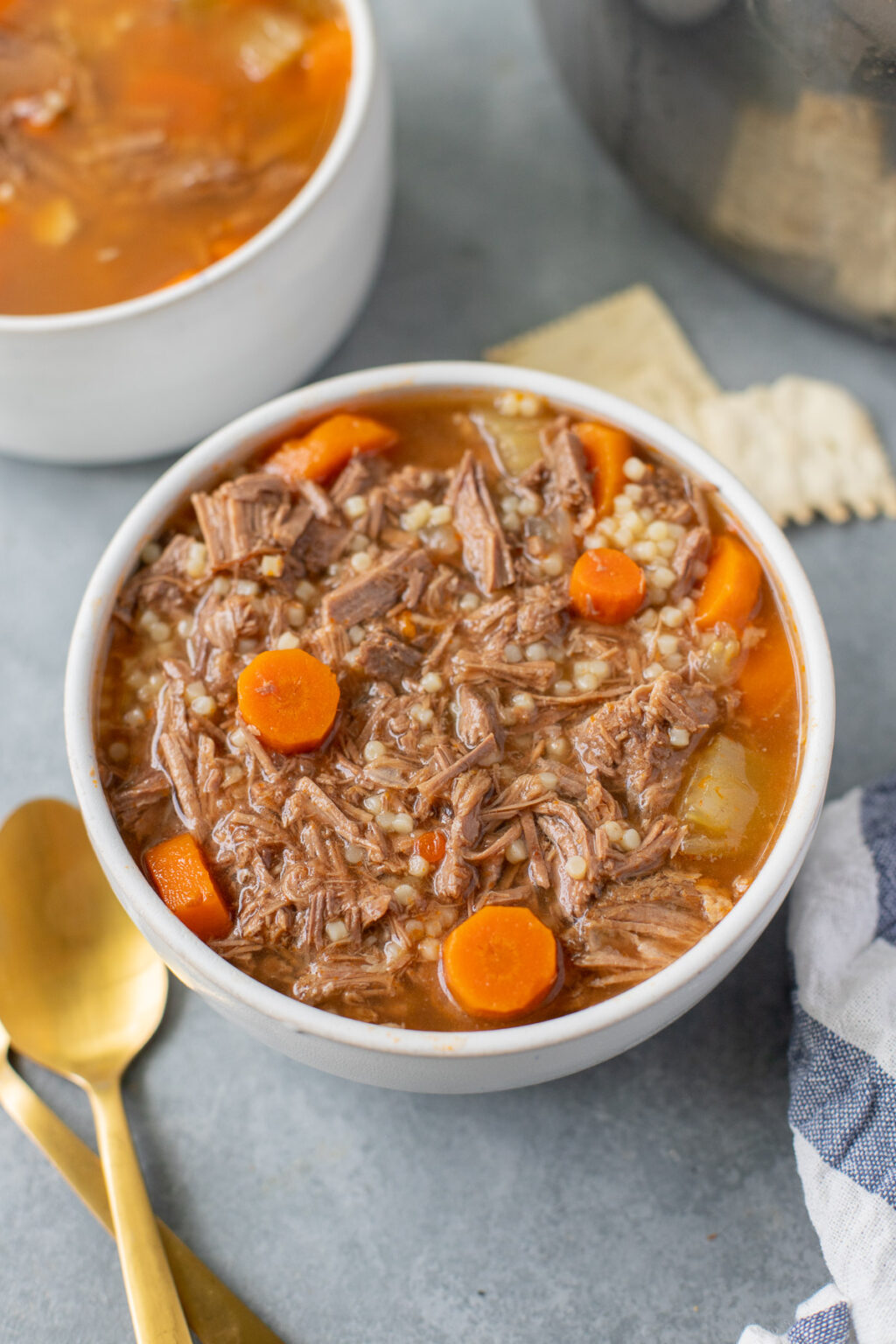 Beef Pot Roast Soup Recipe | The Clean Eating Couple