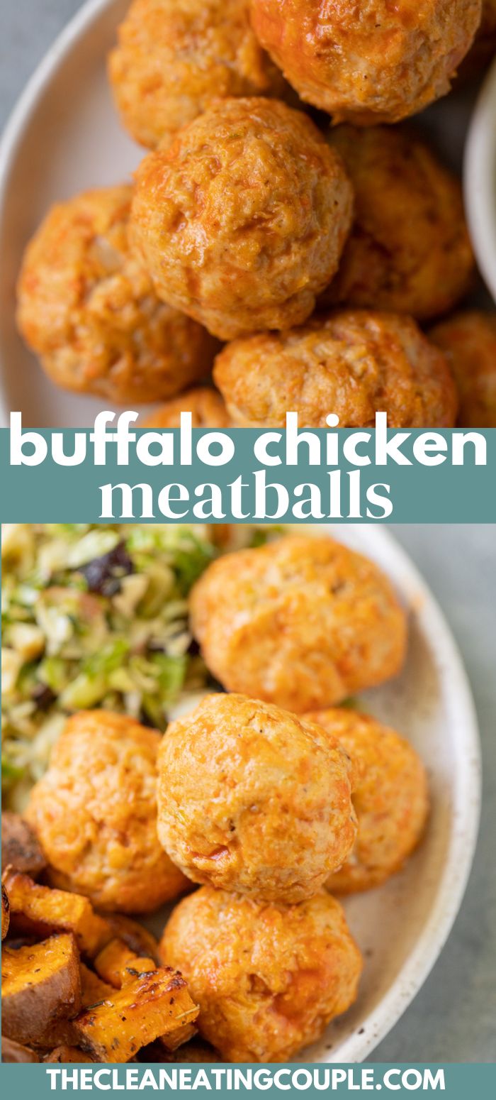 Buffalo Chicken Meatball Recipe - The Clean Eating Couple